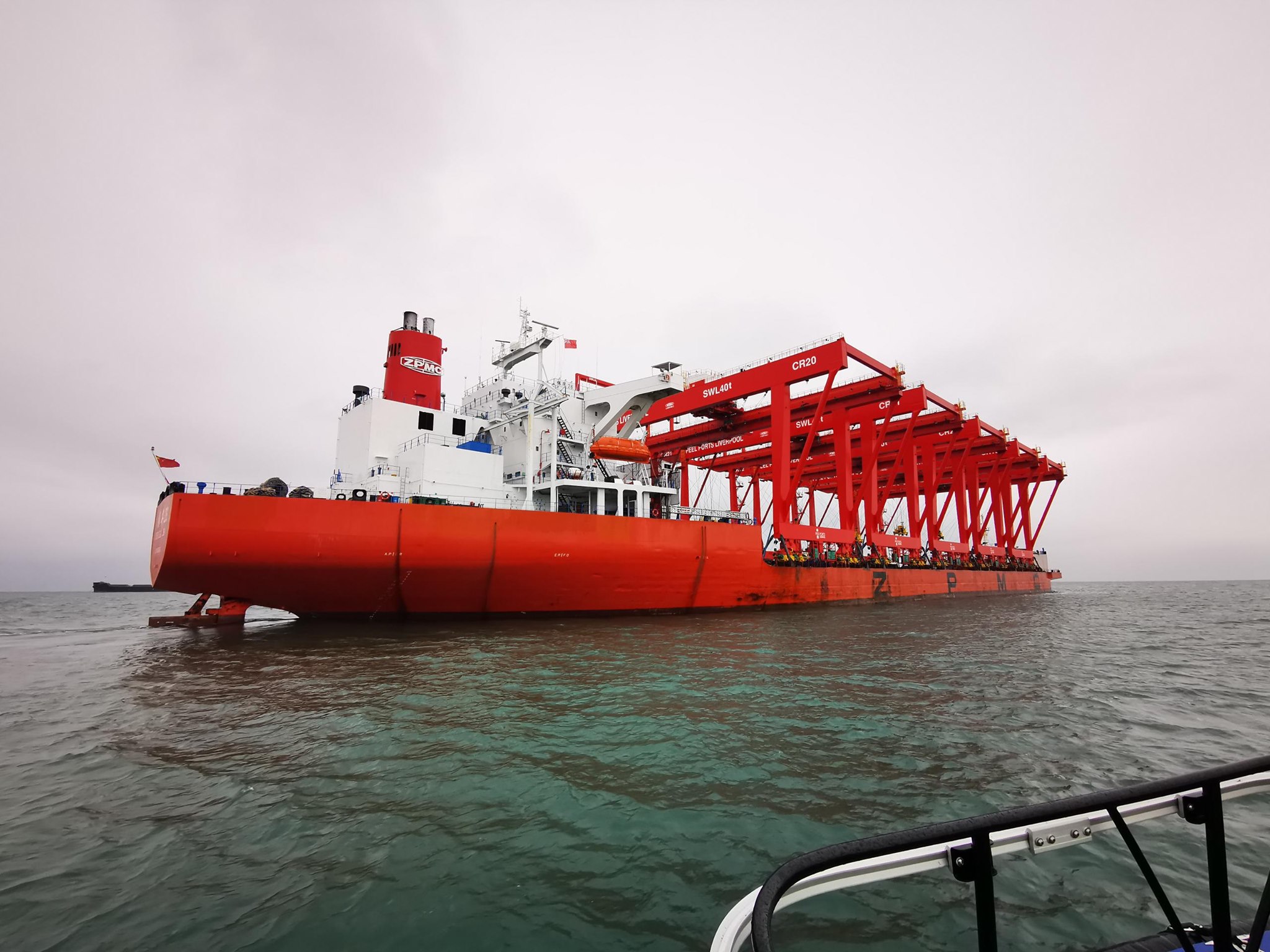 Portia Supporting the Deep-water Terminal in the Port of Liverpool.